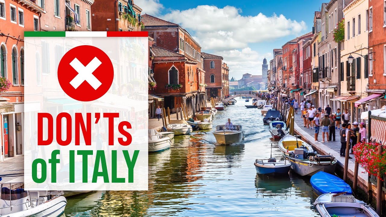 What NOT to do in ITALY - DON'Ts of Italy [Travel Guide] - Cycling Europe