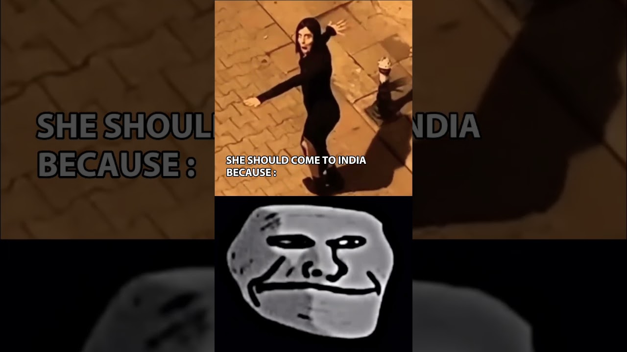 what happens if Serbian dancing lady comes to India 💀 #trending #ghost ...
