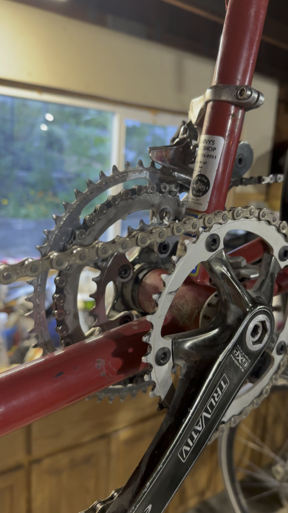 Front derailleur tuning issue: chain drops when shifting to largest cog ...