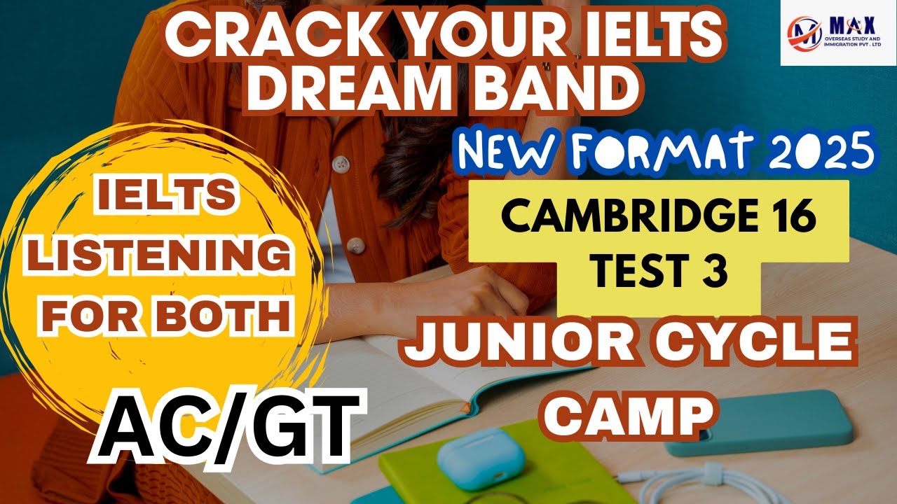 IELTS LISTENING: Cambridge 16 Test 3 (Junior Cycle Camp) IELTS ...