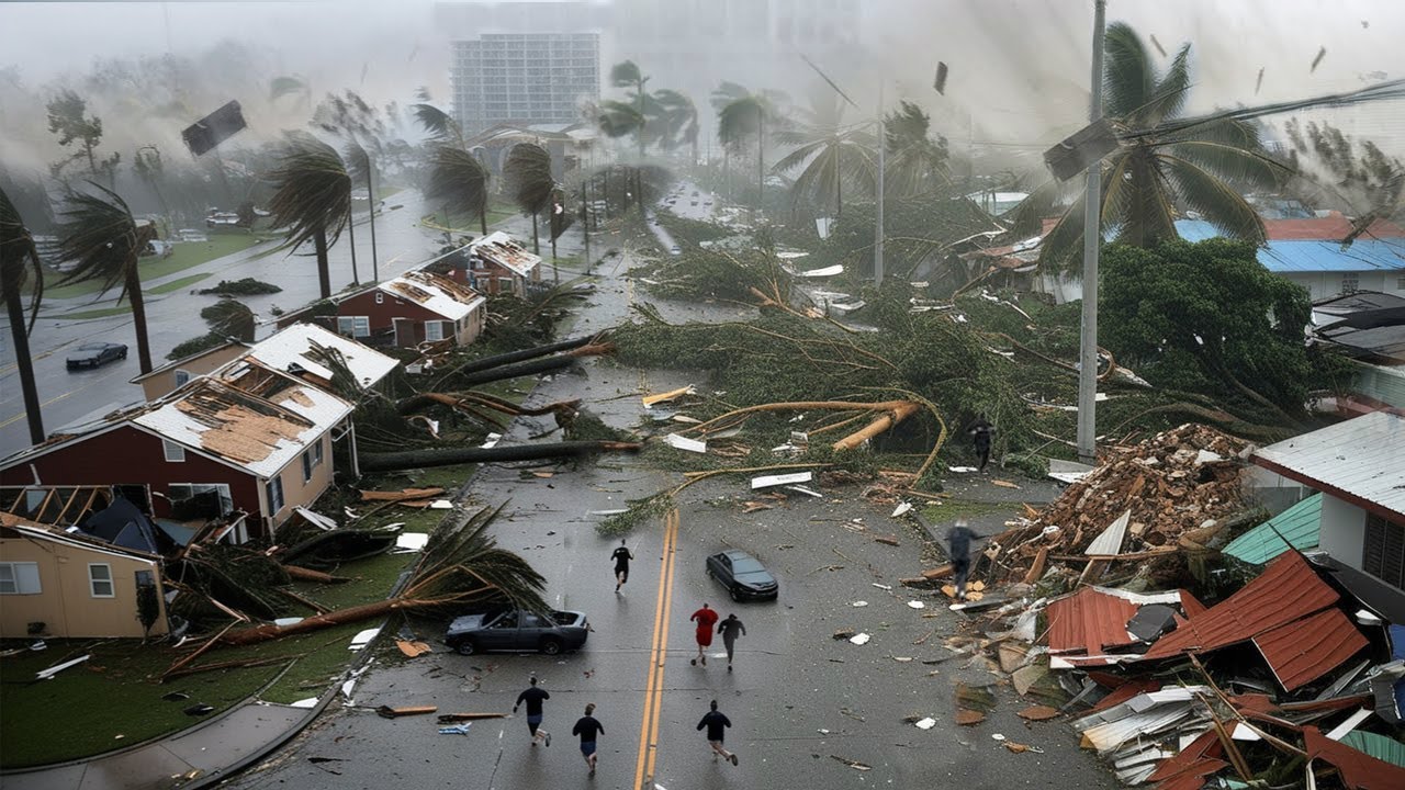 Tragedy in Reunion, France! Many buildings destroyed, cyclone Garance ...