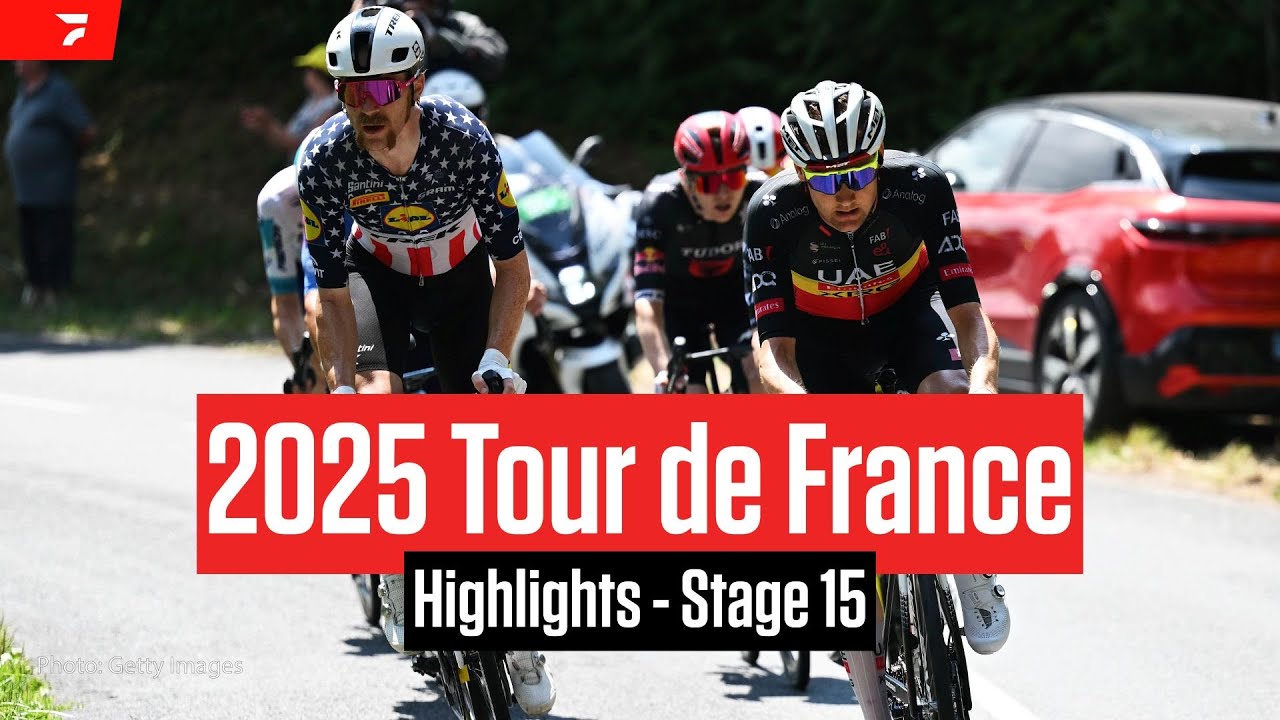 Tour de France 2025 Stage 15 Highlights - Cycling Europe