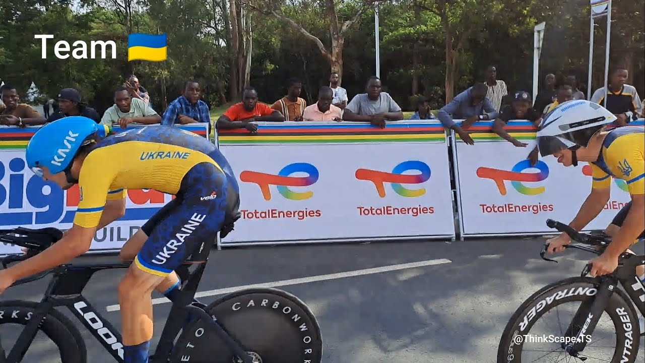 🇺🇦 Ukraine Riders Fight to the Finish | UCI 2025 Kigali Relay. # ...