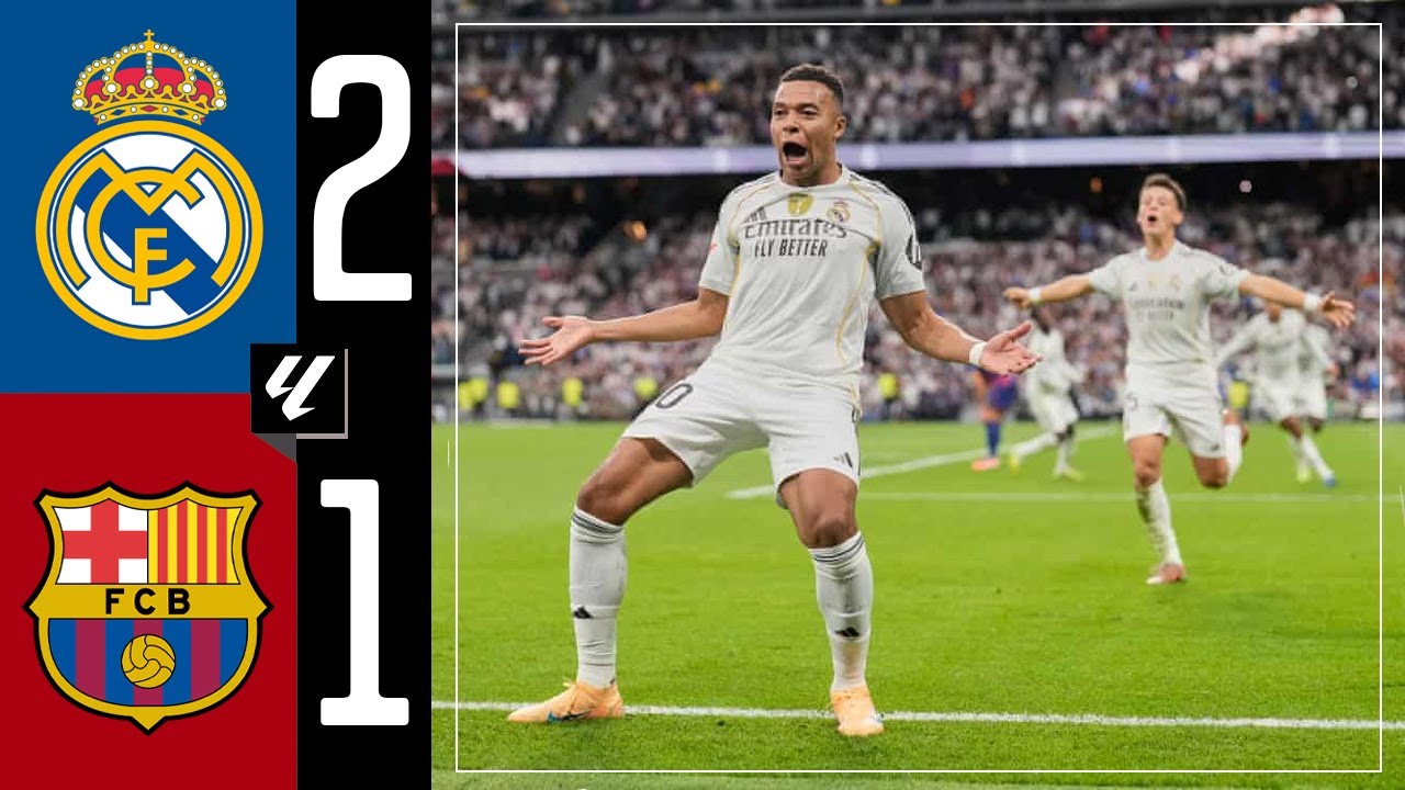 Real Madrid vs Barcelone 2-1 RÉSUMÉ | LaLiga 25/26 | Le Classique ...