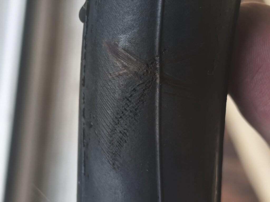 Got a flat. I'm using marathon schwalbe tyres. So it does not appear to ...