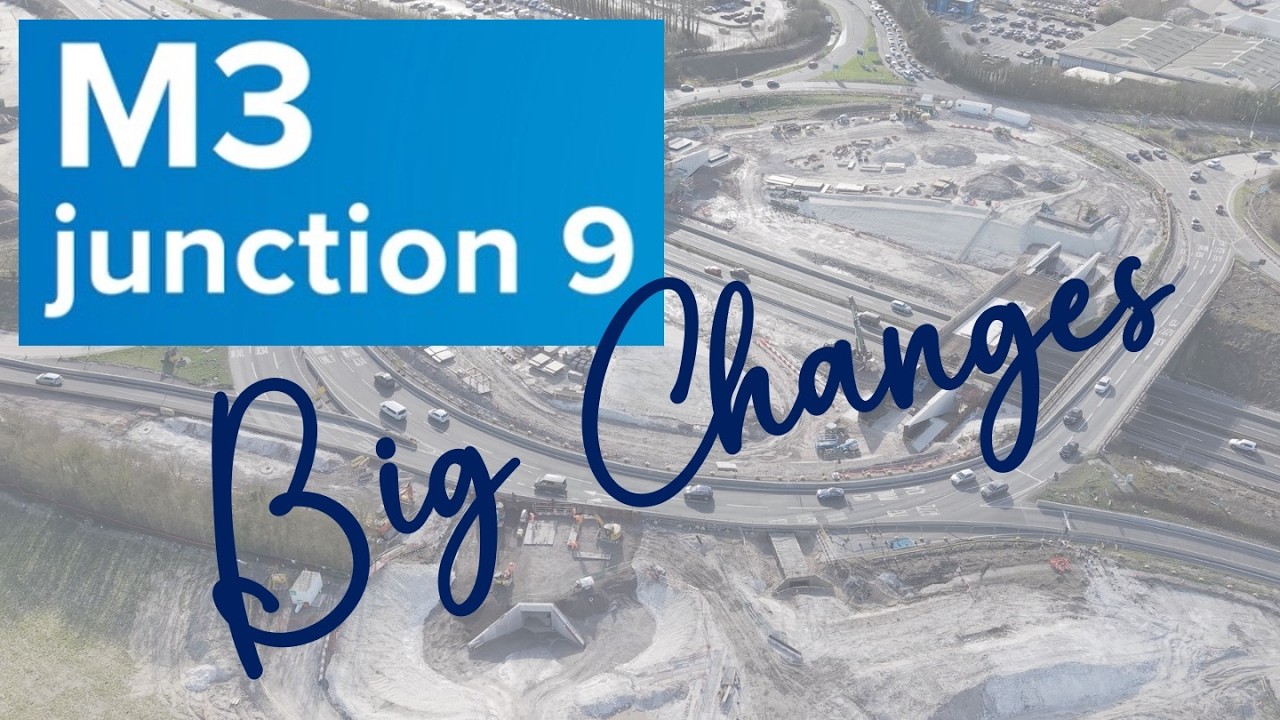 M3 Junction 9 Upgrade – February 2026 Drone Progress | Winchester ...