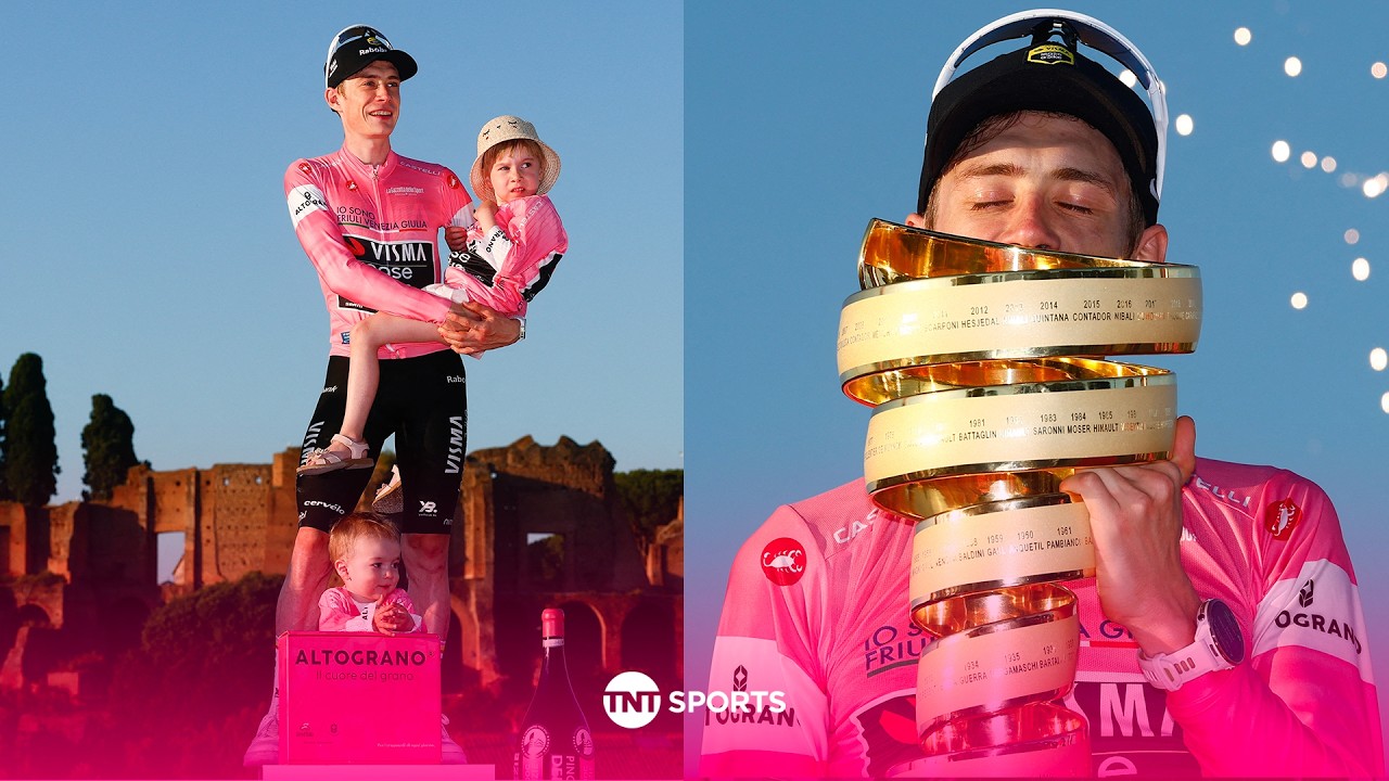 TROPHY PRESENTATION! Jonas Vingegaard is crowned the winner of Giro d ...