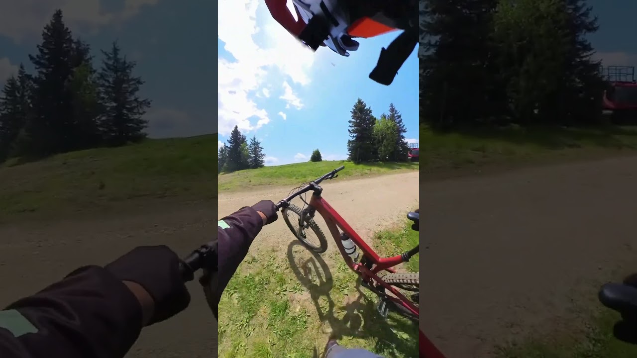 Perfect runs before the storm hit @bikeparkkope #mtb #slovenia # ...