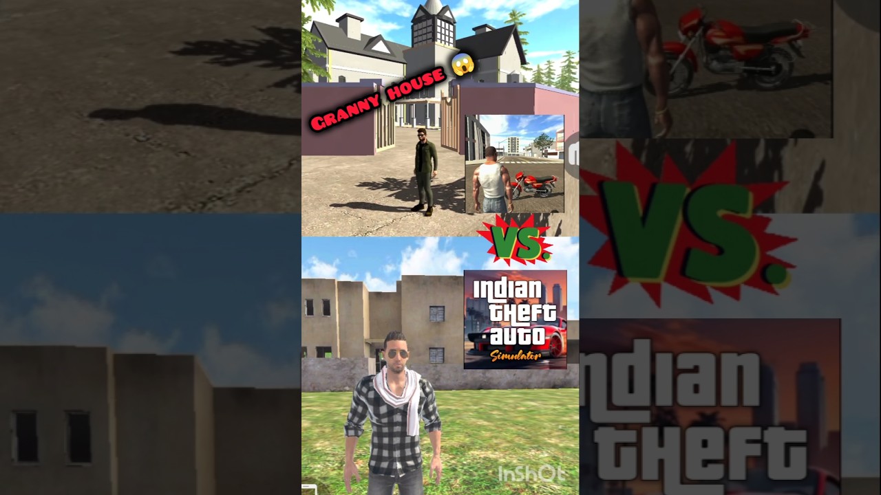 Indian Bike driving 3D vs Indian theft auto #shorts - Cycling Europe